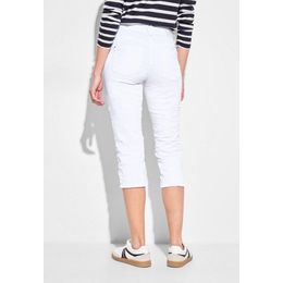 Cecil Slim-fit-Jeans Middle Waist, weiß