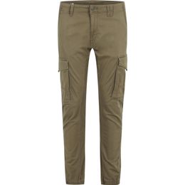 Jack & Jones ORIGINALS by JACK & JONES Cargohose, Gummibündchen, uni, für Herren, grün, W33/L32