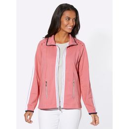 Shirtjacke Casual Looks "Shirtjacke" Gr. 54, rosa (flamingo) Damen Shirts Jersey