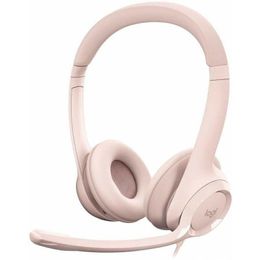 H390 Kabelgebundenes Beidseitiges Headset usb Rosé (981-001281) - Logitech