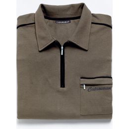 Poloshirt "Langarm-Poloshirt" Gr. 48/50, grün (schilf) Herren Shirts Langarm