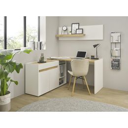 Büromöbel-Set Inosign "CiTY/GiRON" Arbeitsmöbel-Sets Gr. B/H/T: 143 cm x 180 cm x 120 cm, weiß Büromöbel-Sets