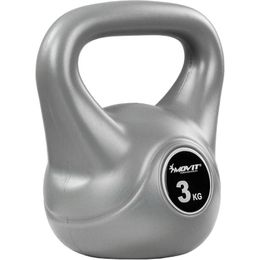 Movit - 3 kg Kettlebell Kugelhantel grau