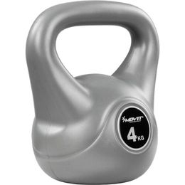 4 kg Kettlebell Kugelhantel grau - Movit