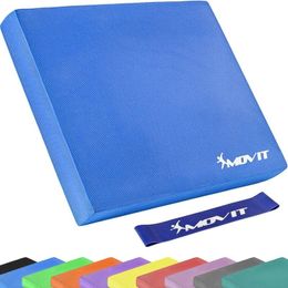 Movit - Balance Pad Sitzkissen blau mit Gymnastikband