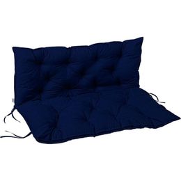 Bankauflage 98x100x8cm blau - stilista