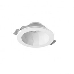 LEDKIA - LED-Downlightring für Gips/Gipsplatten Integration Dodeca für Glühbirne GU10 / GU5.3 Schnitt Ø253 mm UGR17 Weiß