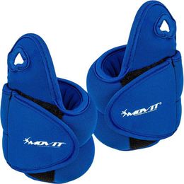 Movit® 1,0 kg Neopren Gewichtsmanschetten Daumenschlaufe, blau
