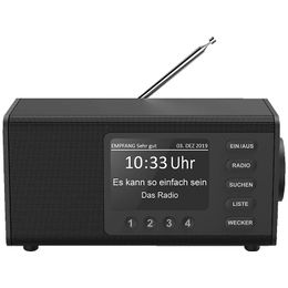 Hama DR1000DE Digitalradio, FM, DAB, DAB+, Schwarz