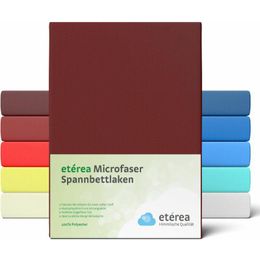 Etérea - Microfaser Spannbettlaken Bordeaux 200x200 - 200x220 cm - Bordeaux