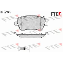 FTE Automotive FTE - Bremsbelagsatz Scheibenbremse vorne für renault clio iii
