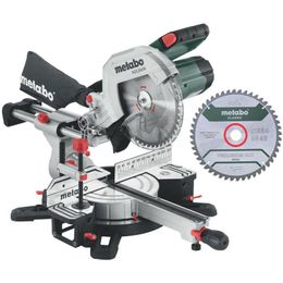 Kappzugsäge kgs 254 m Kappsäge inkl. 2x Hartmetall-Sägeblatt Zugfunktion - Metabo