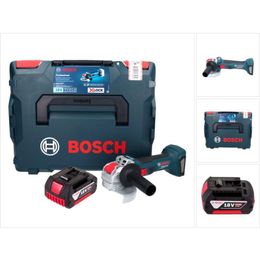Bosch - gwx 18V-7 Professional Akku Winkelschleifer 18 v 125 mm Brushless x-lock + 1x Akku 5,0 Ah + L-Boxx - ohne Ladegerät