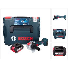 Bosch - gwx 18V-7 Professional Akku Winkelschleifer 18 v 125 mm Brushless x-lock + 1x Akku 4,0 Ah + L-Boxx - ohne Ladegerät