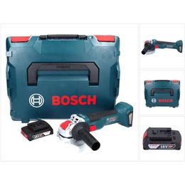 Bosch - gwx 18V-10 Professional Akku Winkelschleifer 18 v 125 mm x-lock Brushless + 1x Akku 2,0 Ah + L-Boxx - ohne Ladegerät