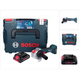 Bosch - gwx 18V-7 Professional Akku Winkelschleifer 18 v 125 mm Brushless x-lock + 1x ProCORE Akku 4,0 Ah + L-Boxx - ohne Ladegerät