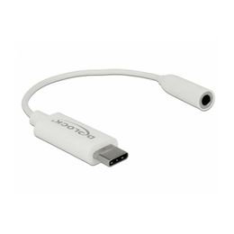 Delock Delock Audio Adapter USB Type-C zu Klinkenbuchse 14 cm weiß (65925)