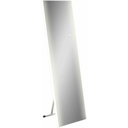 HOMCOM Großer Spiegel Wandspiegel Standspiegel Ganzkörperspiegel, 50 cm x 2,9 cm x 150 cm, Weiß - Weiß