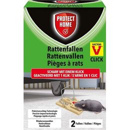 Protect Home Schlagfalle Protect Home Rattenfallen Click Schlagfallen zur Rattenbekämpfung 2 St