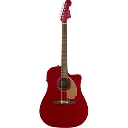 Fender Westerngitarre Fender Redondo Player Candy Apple Red WN