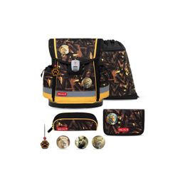 Belmil Rucksack Rucksack Classy Plus ergonomisches Schulranzen-Set 5-teilig Animals