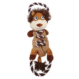 Nobby Hundepfeife Nobby Hundespielzeug Plüschlöwe mit Seil 47 cm