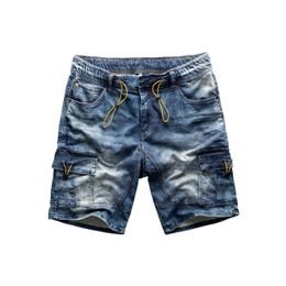 Sublevel Shorts Sweat Shorts Jeans Kurze Hose Bermuda Sweatpant elatsicher Bund