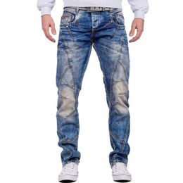 Cipo & Baxx Cipo & Baxx 5-Pocket-Jeans Hose BA-C0894 W31/L32 (1-tlg) mit Verzierungen und dicken Nähten