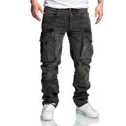 Amaci&Sons Amaci&Sons Cargojeans LINNDALE Sweathose im Denim Look Herren Sweathose in Stretch Denim Jeans