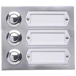 grothe 55533 Klingeltaster mit Namensschild Aluminium (eloxiert)