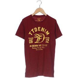 Tom Tailor Denim Herren T-Shirt, bordeaux, Gr. 46