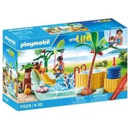 Mendler PLAYMOBIL 71529 Kinderbecken im Whirlpool Spielset, Mehrfarbig