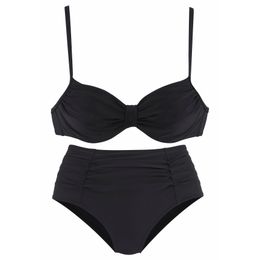 Lascana Große Größen: Bügel-Bikini, schwarz, Gr.46C
