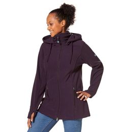 Polarino Große Größen: Fleecejacke, aubergine, Gr.42