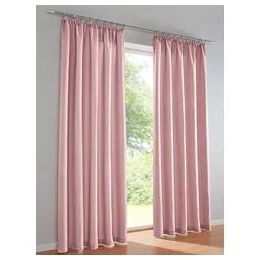 Vorhang Heine HOME Gr. 4, lila (mauve), B:140cm H:245cm, Polyester, Gardinen