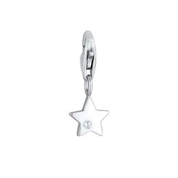 NENALINA Charm Stern Star Astro Himmlisch Anhänger 925 Silber (Farbe: Silber)