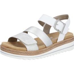 Remonte® Sandalen, Klettverschlüsse, Wechselfußbett, für Damen, weiß, 38