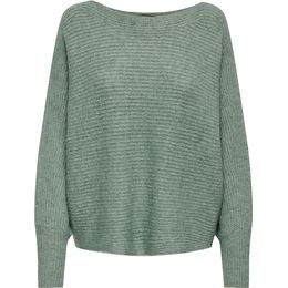 Only® Pullover "Daniella", Strick, U-Boot-Ausschnitt, für Damen, grün, S
