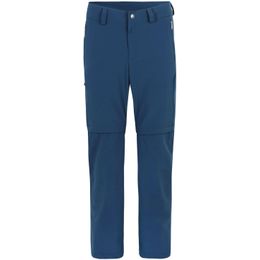 Vaude Zipphose Farley Stretch ZO II Reißverschluss,Reißverschluss-Tasche,vorgeformtes Knie Herren, blau, 52/ kurz