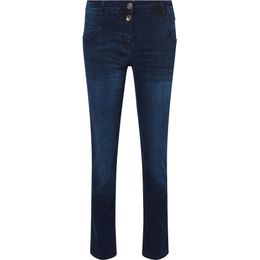 Cecil Jeans, Slim-Fit, 5-Pocket-Style, für Damen, blau, 30/30