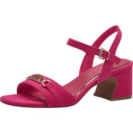 Marco Tozzi® Sandaletten, Schmuckelement, Blockabsatz, für Damen, pink, 37