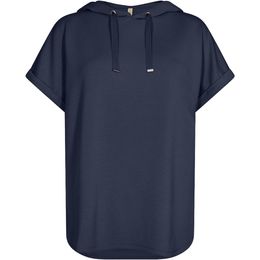 soyaconcept Sweatshirt "SC-Banu 143", Kurzarm, Kapuze, für Damen, blau, XXL