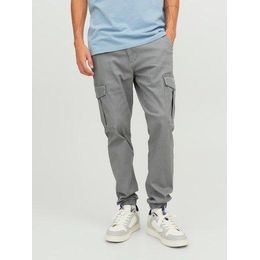 Jack & Jones Jack & Jones Cargohose JPSTMARCO JJJOE CUFFED, grau