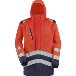 Cepovett Parka Unisex Hochsichtbar "Erwin" Gr. S - 3XL, Warnschutz, Stretch-Stoff, Modul'wear, rot