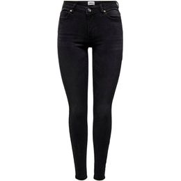 Only Skinny-fit-Jeans ONLWAUW MID SK BJ1097, schwarz