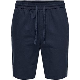 Only & Sons ONLY & SONS Shorts, einfarbig, Tunnelzug, für Herren, blau, XL
