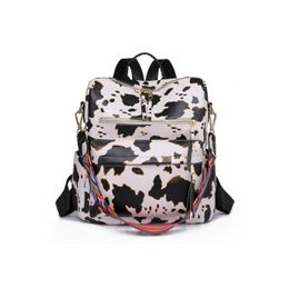 MODFU Rucksack Laptoprucksack Schulrucksack Lederrucksack Reiserucksack Kunstleder (33x36x15 cm