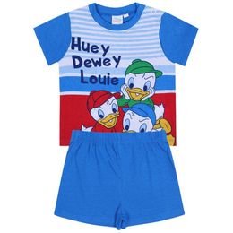 Sarcia.eu Pyjama Blauer Donald Duck Schlafanzug mit kurzen Ärmeln DISNEY 9 Monate