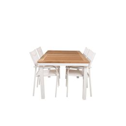 ebuy24 Garten-Essgruppe Panama Gartenset Tisch 90x160/240cm und 4 Stühle S