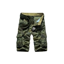 FIDDY Shorts Herren Camouflage Shorts Sommer Casual Cargo Shorts Retro Cargohose